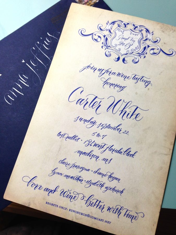 Scripted Calligraphy | Jackson MS Wedding Calligraphy & Mississippi Maker