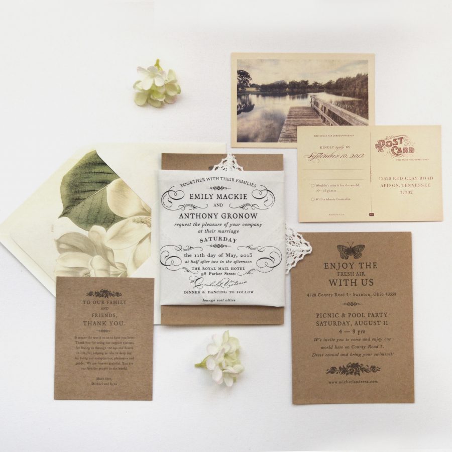 Lucky Luxe | Modern Vintage Wedding Stationery - Laurel, MS